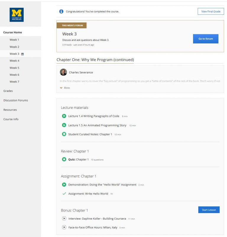 Online Training – Coursera – Techdemic
